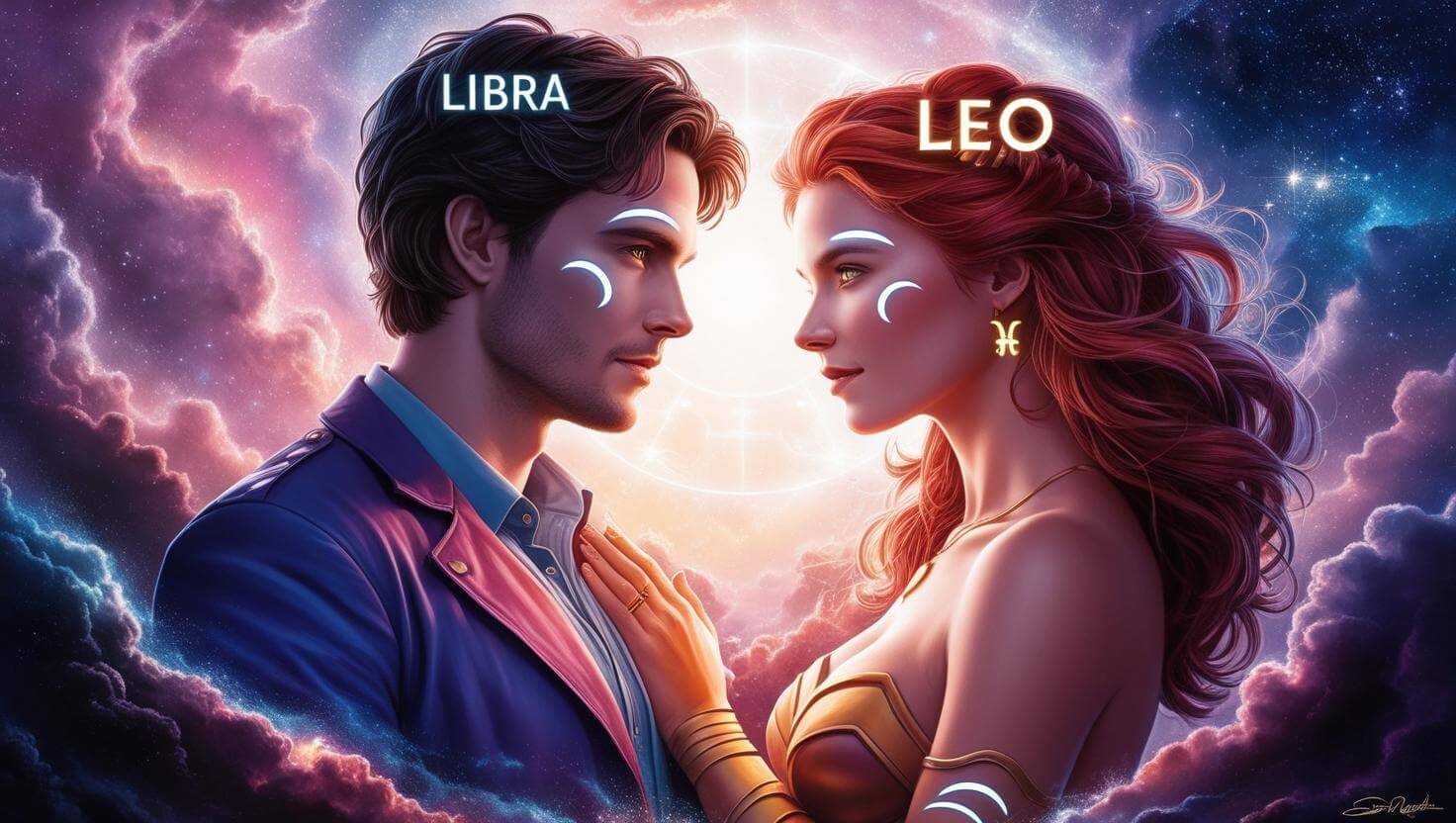Libra Man and Leo Woman - Love Compatibility Calculator