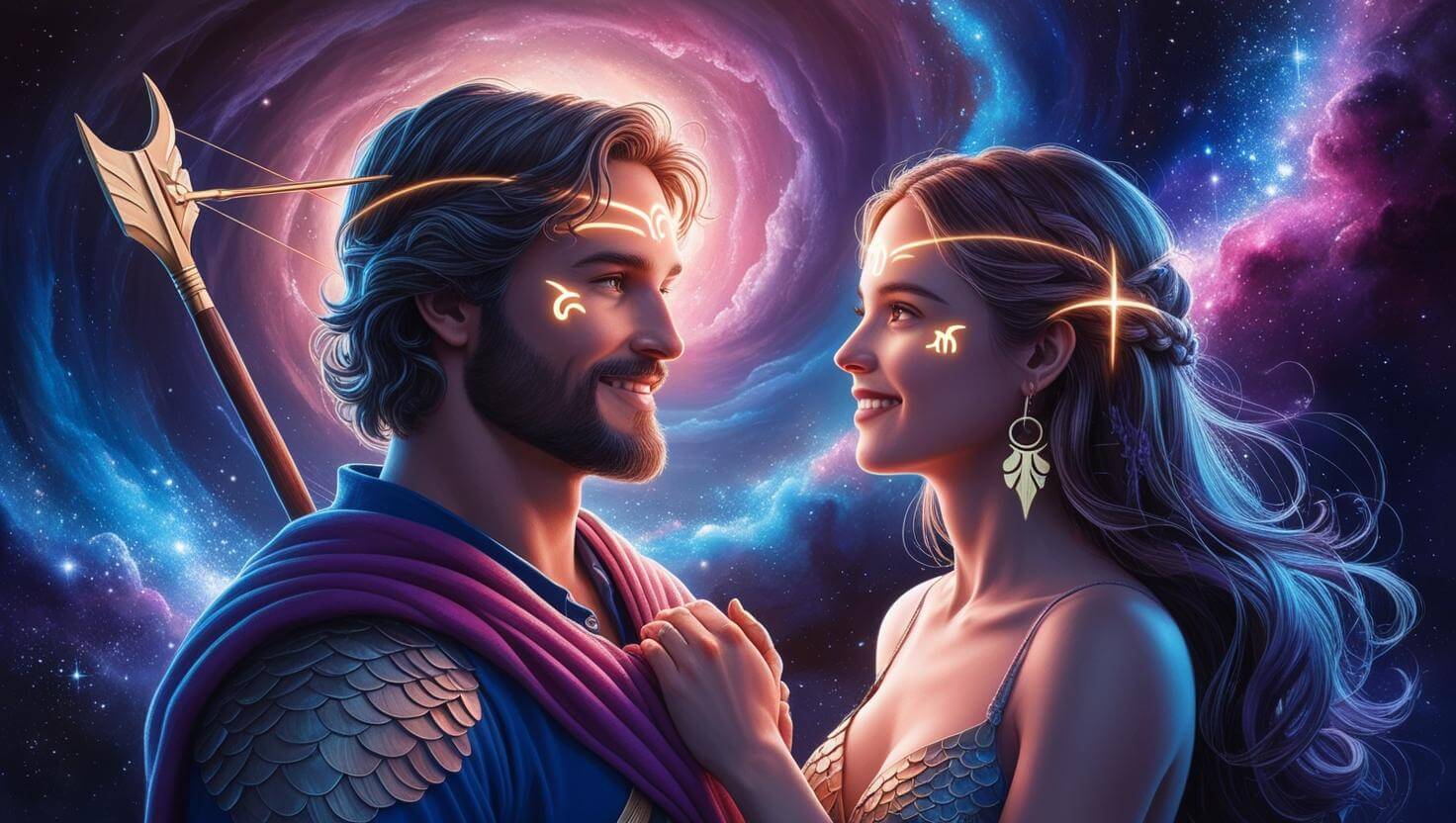 Sagittarius Man and Libra Woman - Love Compatibility Calculator